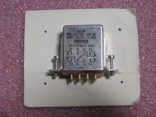 AIRPAX RELAY # B07D999BR4-0081 NSN: 5945-00-107-0670 COIL 115VAC | eBay
