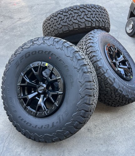 FORD F150 RAPTOR R FACTORY 17 WHEELS TIRES OEM RIMS BEAD LOCK BLACK 37 ...