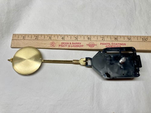Takane clock pendulum movement quartz with 6" pendulum fits a 3/8 ...