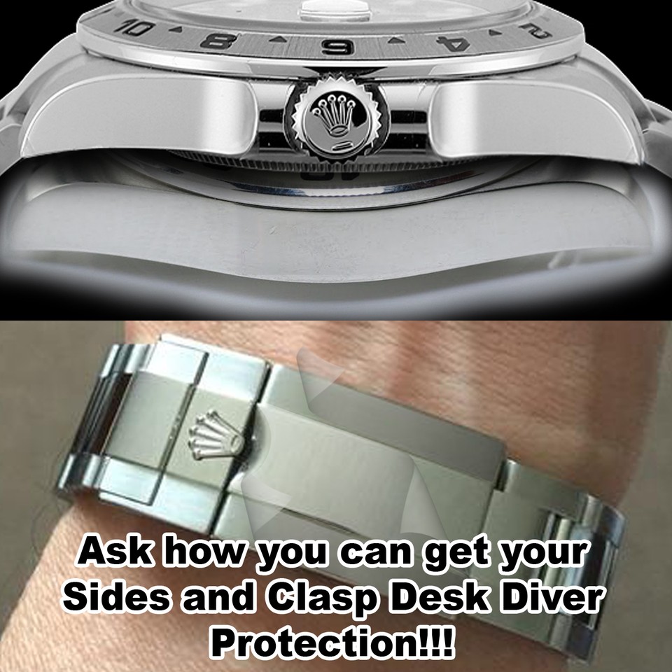 For-Rolex Explorer 16570 Crystal and Bezel Protector HD anti-scratch ...