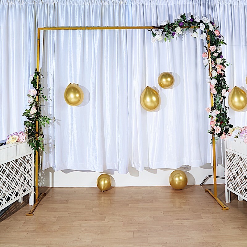 Backdrop Stand 7.2ft Gold Wedding Arch Stand - Metal Backdrop Frame ...