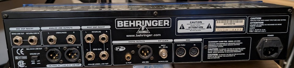 Behringer V-Amp Pro Guitar Amp Modelling Multi-Effects | eBay UK