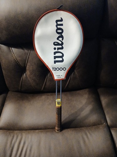 Vintage Wilson T2000 Tennis Racket R Flex with Cover | eBay