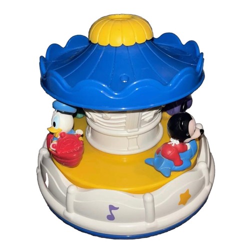 Unique DISNEY'S RARE Musical Merry Go Round W/ Projector Carousel ...