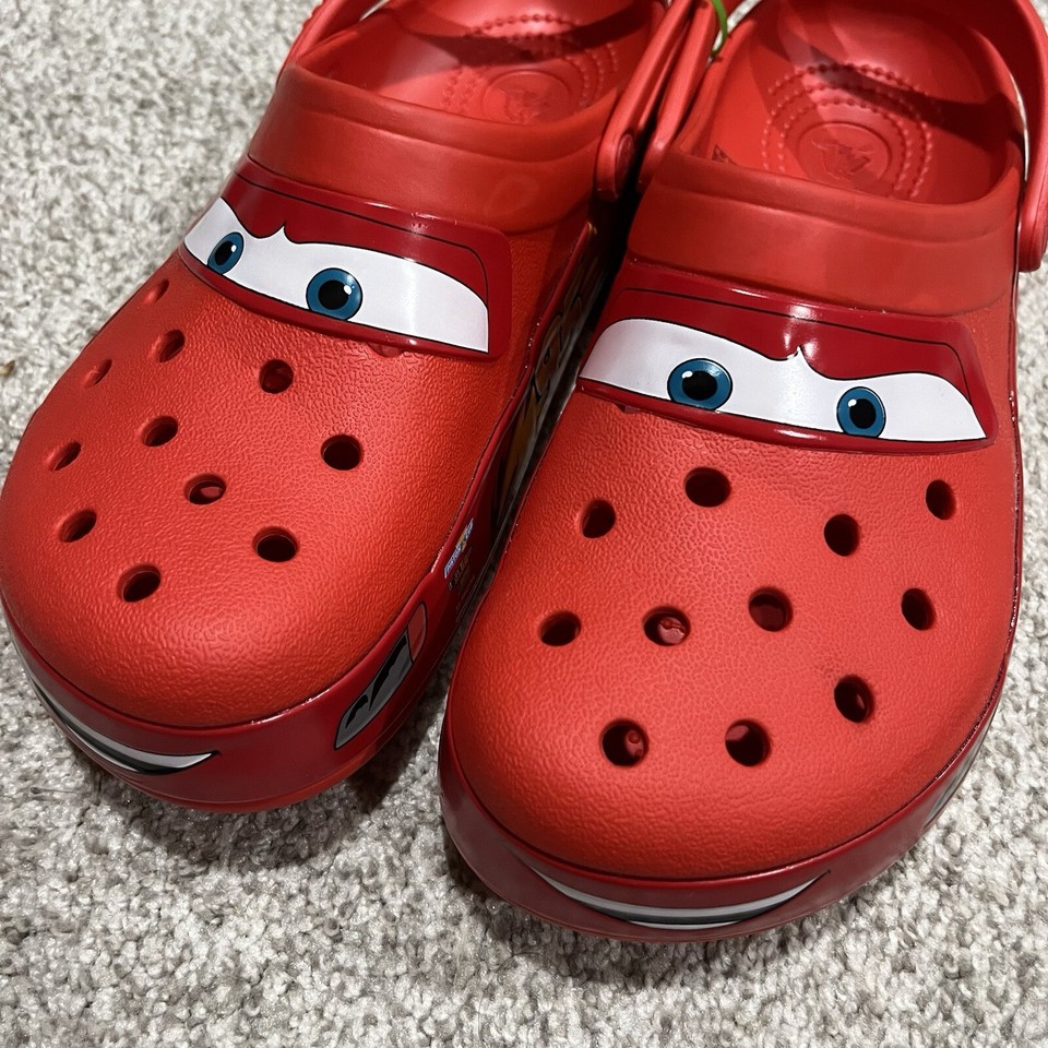 CROCS Lightning McQueen Shoes M10/W12 Classic Clogs Pixar Cars Movie ...