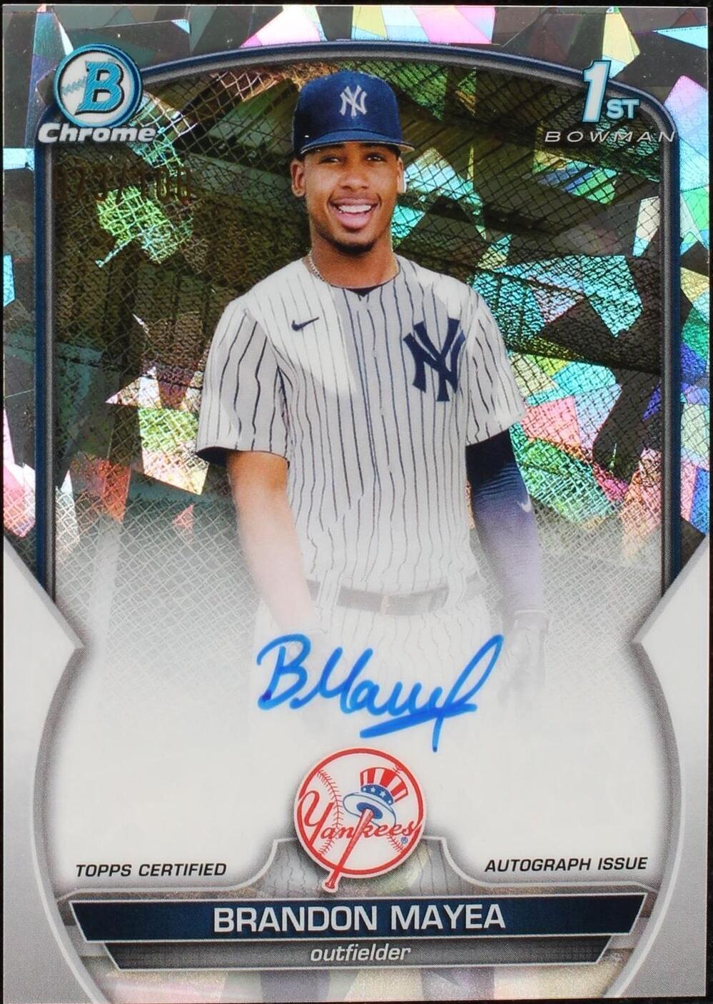 2023 Bowman Chrome - Prospect Autographs Brandon Mayea #CPA-BMA Atomic ...