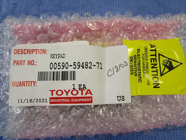 Toyota Forklift Keypad 00590-59482-71 for sale online | eBay