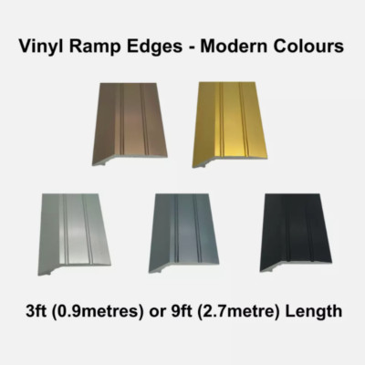 Vinyl Ramp Edge Vinyl to Vinyl Threshold Trim - Flooring Strip 0.9m/2 ...