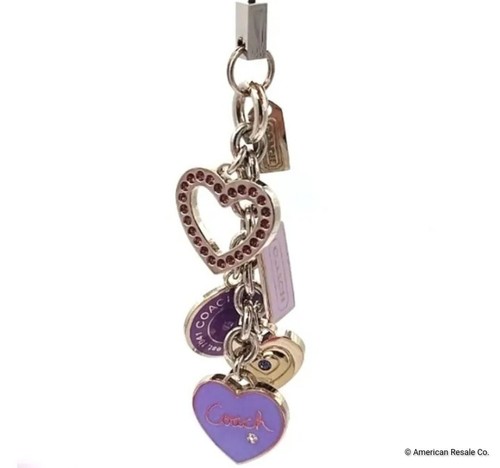 Rare COACH Triple Heart Lanyard, Cell Phone Charm, Purse, Add to ...