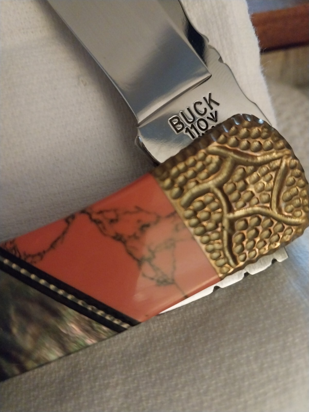 Michael Prater Painted Pony Custom Buck 110 Knife #17 | eBay