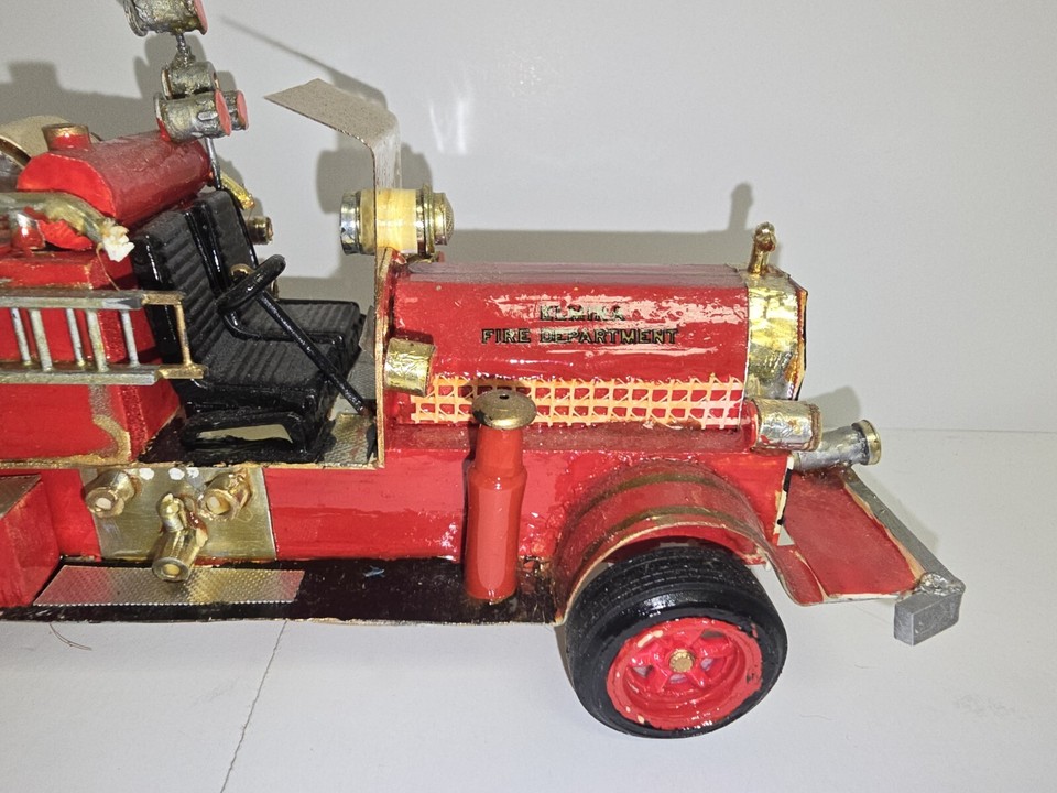 FIRE TRUCK VINTAGE STYLE HANDMADE | eBay