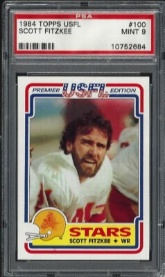 1984 Topps USFL #100 Scott Fitzkee PSA 9 MINT 10752684 | eBay
