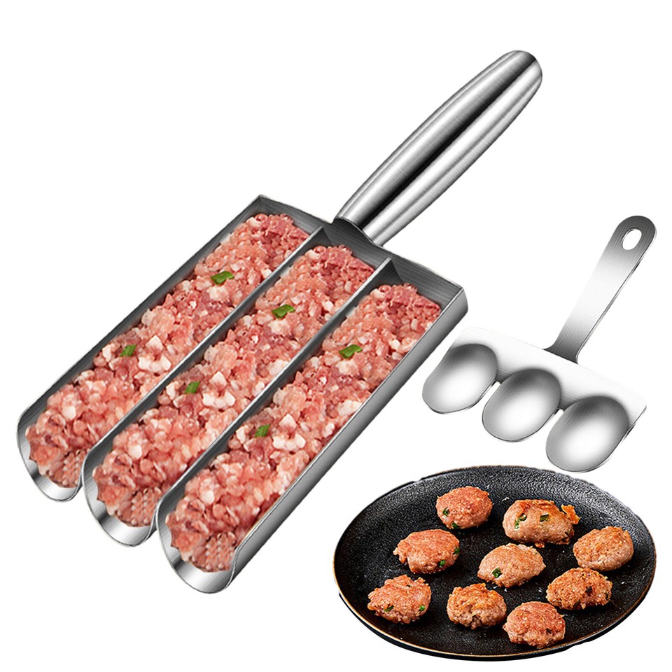 Kitchen Triple Meatball Maker, Meatball Maker, Stainless Steel Mold | eBay