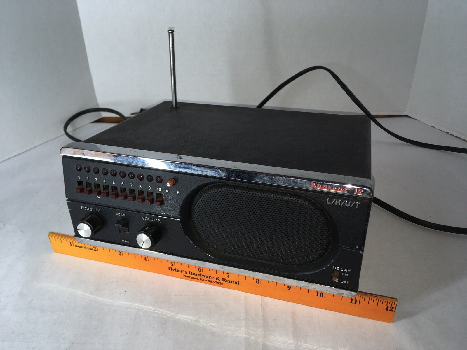 Electra BC-12 Bearcat 12 L/H/U/T 10 Channel Scanner Fire Police Scanner ...