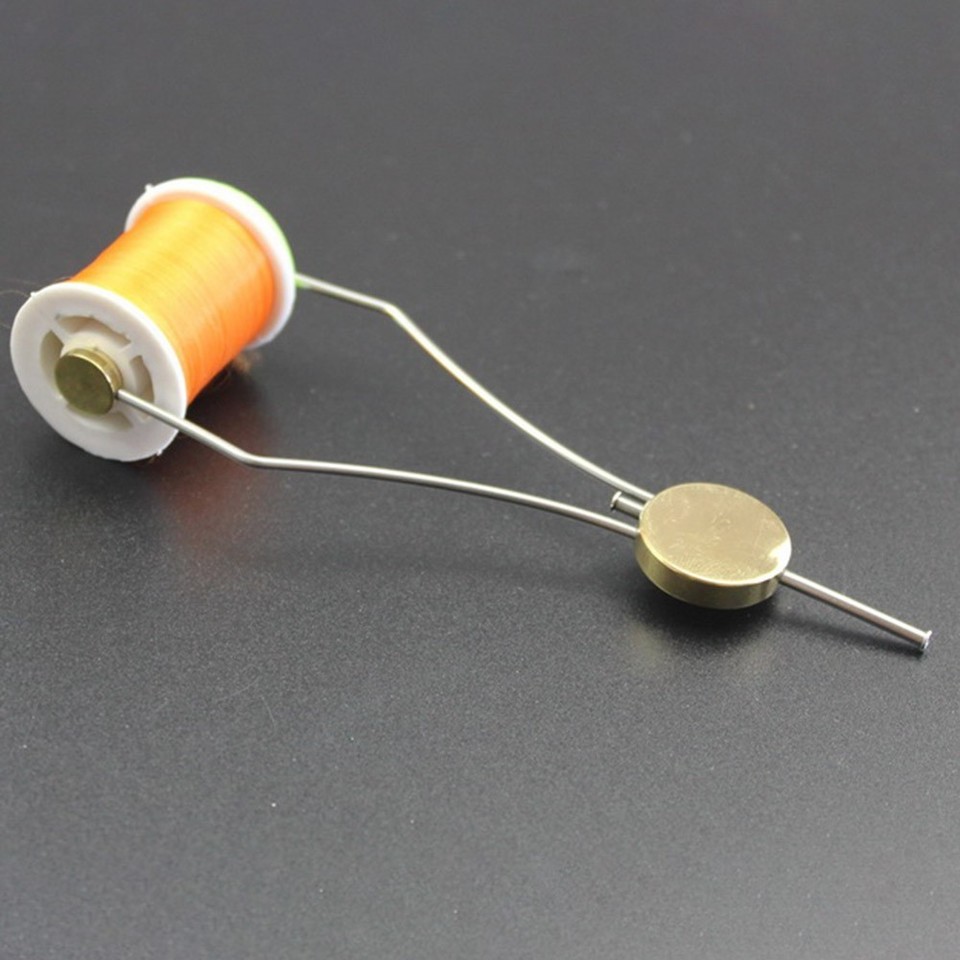 Dual Ceramic Disc Bobbin Holder 11cm Lightweight Stainless Steel+Brass ...