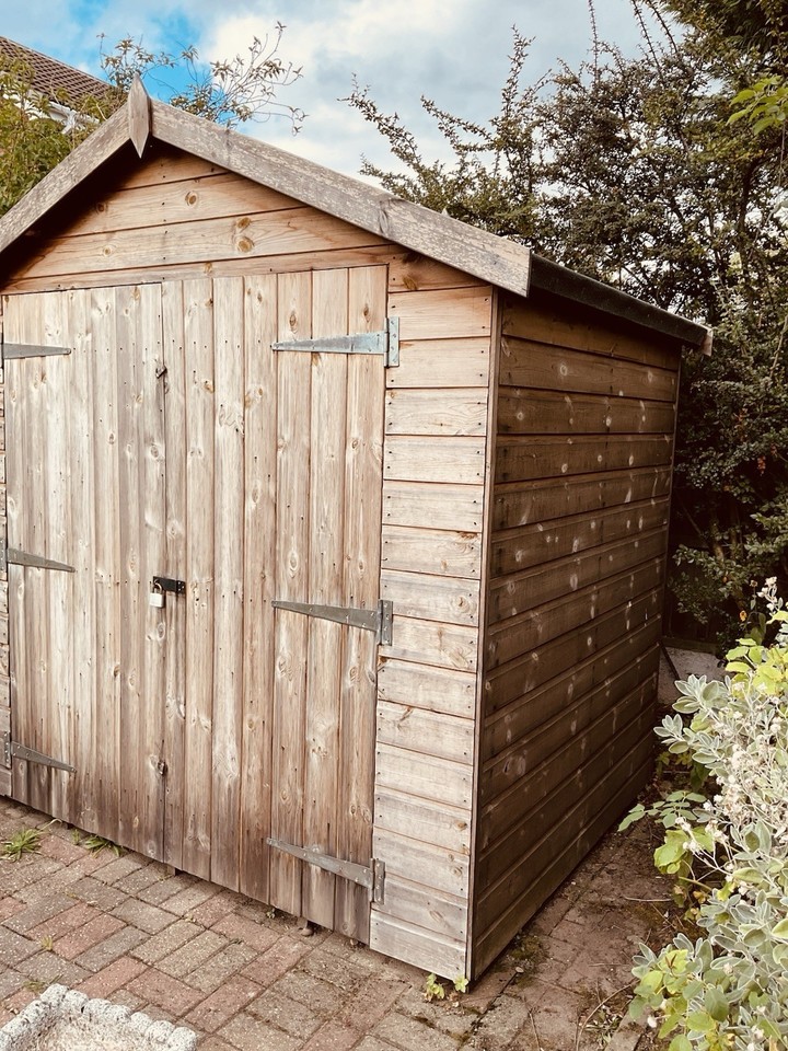 Shed ,Apex Roof , Double Doors, 7 Foot Wide, 5 Foot Deep.Side window ...