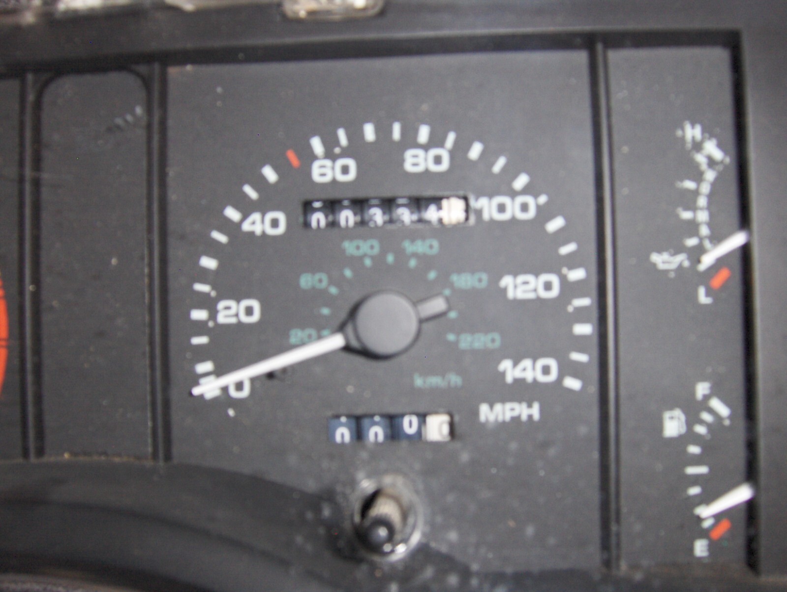 1990-1993 Ford Mustang GT Gauge cluster 140 MPH. Very low mileage ...