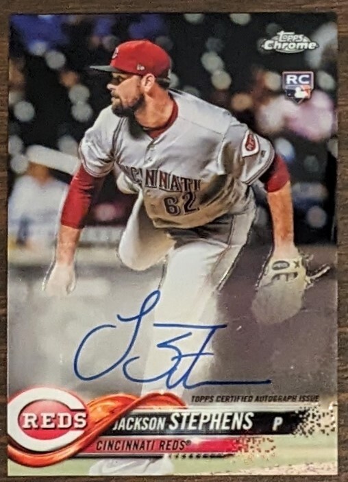 2018 Topps Chrome Rookie Autograph Auto Jackson Stephens CARD # RA-JS ...