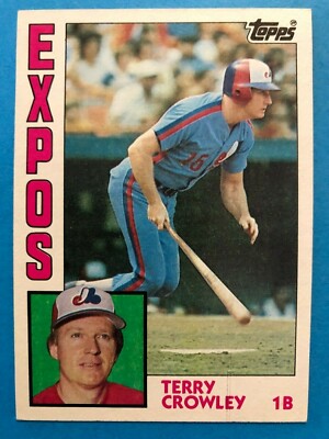 Terry Crowley 1984 Topps MLB Baseball #732 Montreal Expos | eBay