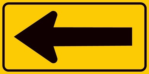 Single Sided Arrow Sign | eBay