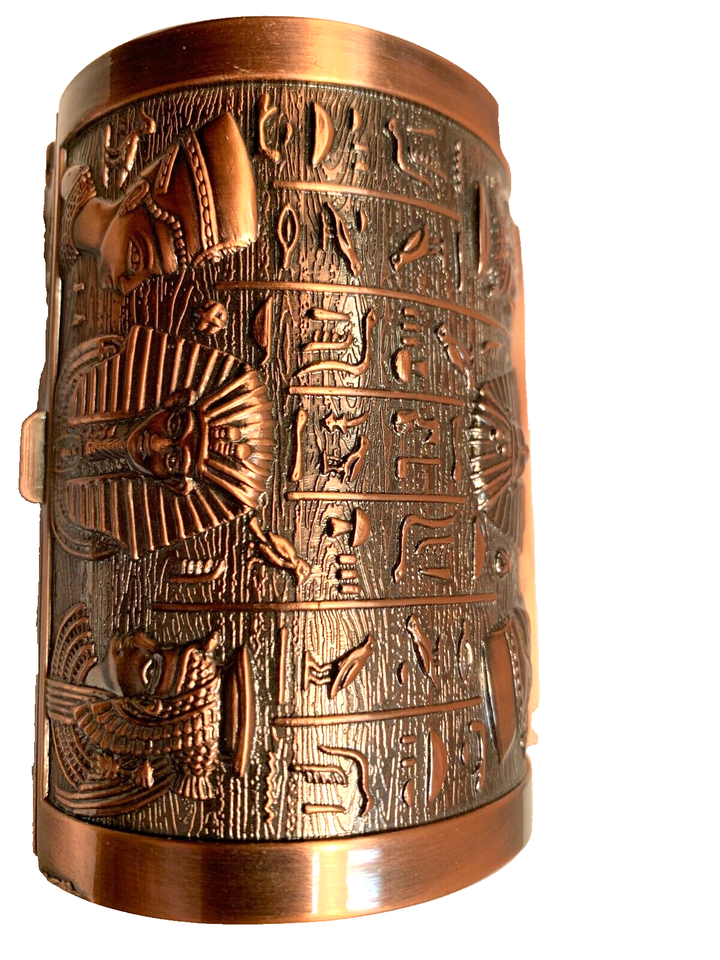 ANCIENT EGYPTIAN PHARAONIC Metal Jewelry Trinket Box Egypt Art Craft 3 ...