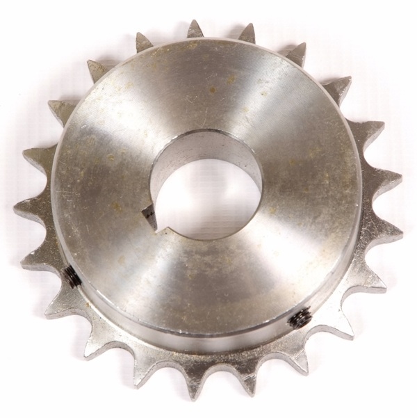 Roller Chain Sprocket 08B 4SR12 20mm Bore Key & 2 Set Screws 1/2" Pitch ...