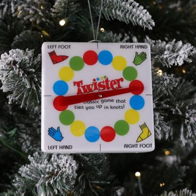 Cracker Barrel EXCLUSIVE Hasbro Twister Game By Ruz Xmas Tree Ornament ...
