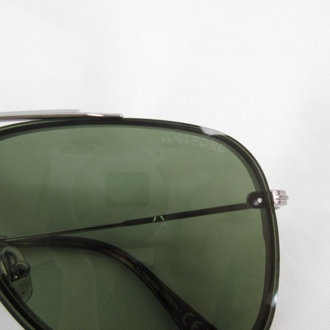Tom Ford Aviator Sunglasses Leon TF1071 Green Lens Silver 62mm | eBay
