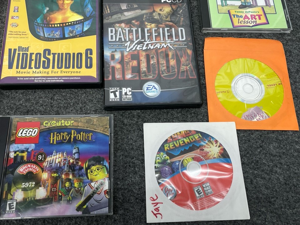 Vintage PC Lot of 10 Computer Games, CD-ROM Windows 95/98/XP | eBay