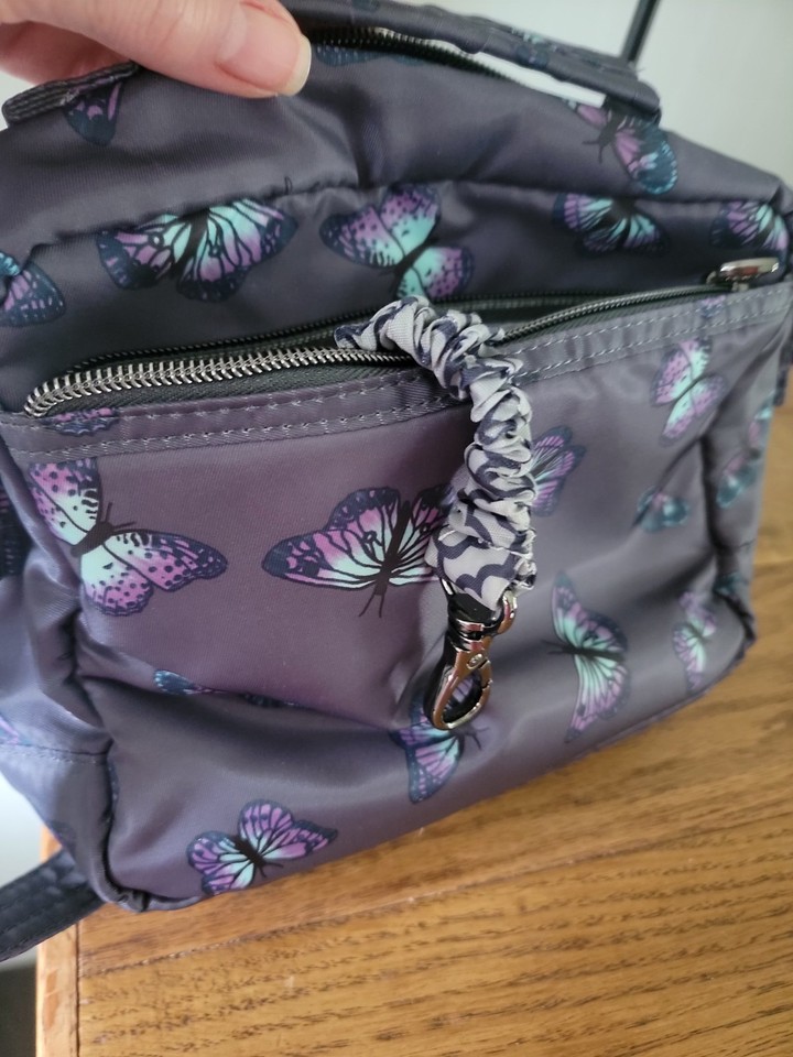 Lug Ranger Mini Crossbody Shoulder RFID Bag Butterfly Grey NWOT | eBay