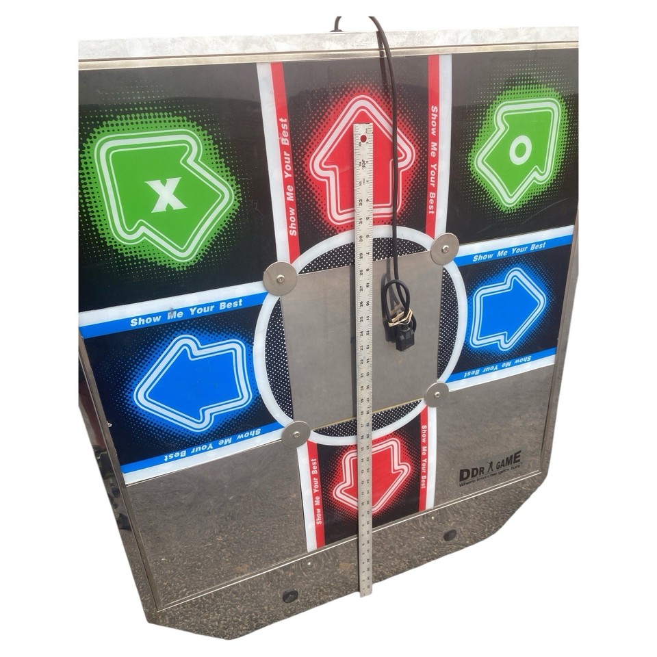 DDR TOURNAMENT Metal Dance Pad PS2 15 pin Dance Dance Revolution *READ ...
