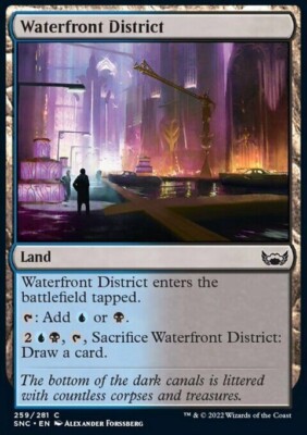 Magic the Gathering Waterfront District MTG Land Card NM Streets of New ...