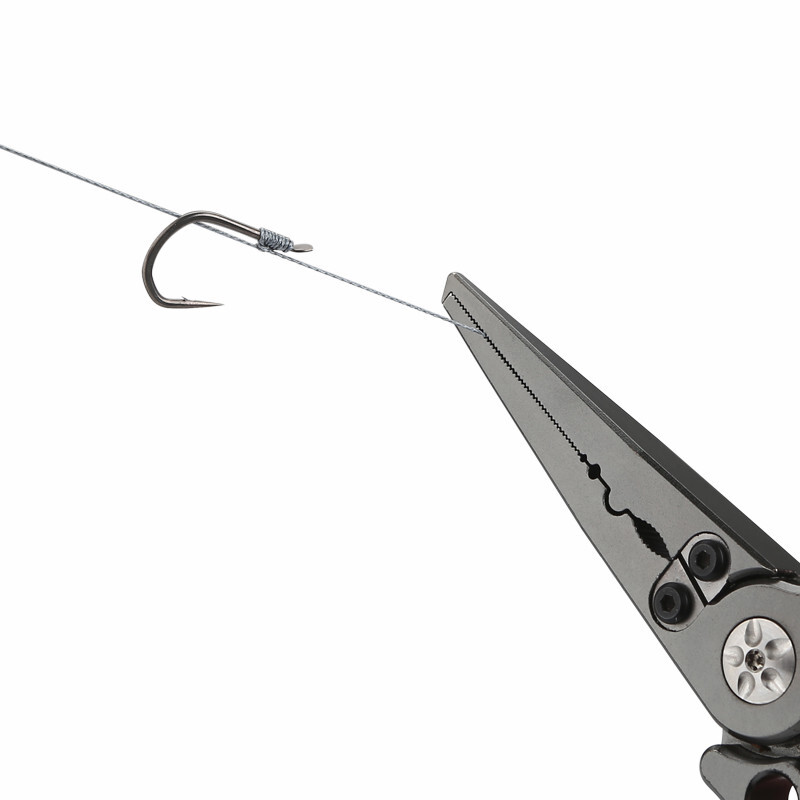 MV T1 Premium Full Titanium Fishing Pliers, Locking Line Cutters-Split ...