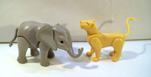 Playmobil Zoo Animal Figure Lot, Baby Elephant, Lioness Lion | eBay