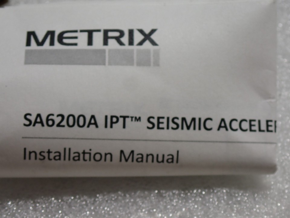 SA6200A IPT SEISMIC METRIX ACCELEROMETER SENSOR NEW | eBay