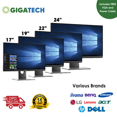 Cheap 17" 19" 22" Computer Monitor VGA DVI Flat screen Major Brands ...