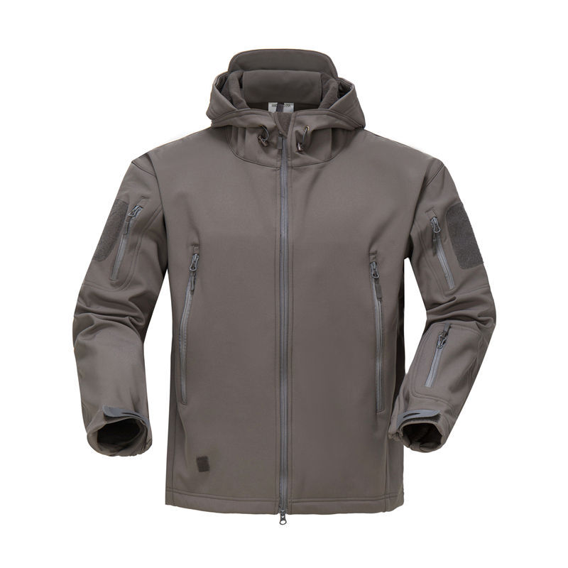 Men Soft Shell Tactical Waterproof Windbreaker Fleece Coat Camouflage ...