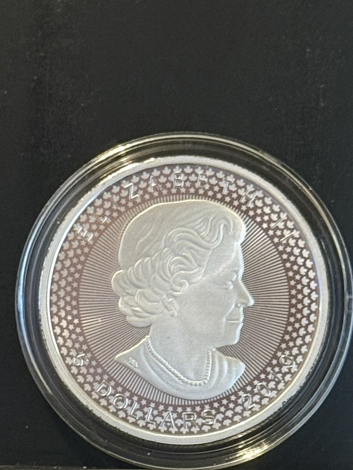 2019 Mod. Proof $5 Silver Canadian Maple Leaf Pride of Two Nations in ...