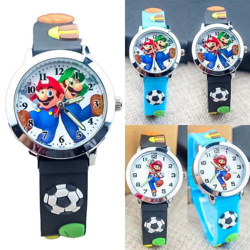 Kid' Boys Super Mario Watch Cartoon Silicone Wrist Band Children Wrist ...