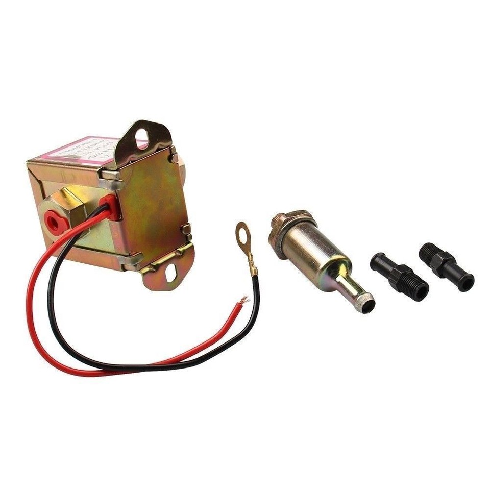 12V Volt 2.5-4PSI Universal Fuel Pump Electric Inline Low Pressure Gas ...