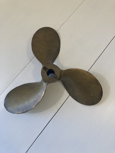 Antique Boat Propeller 8 inch 3 Blade Solid Brass-Michigan AM230 | eBay