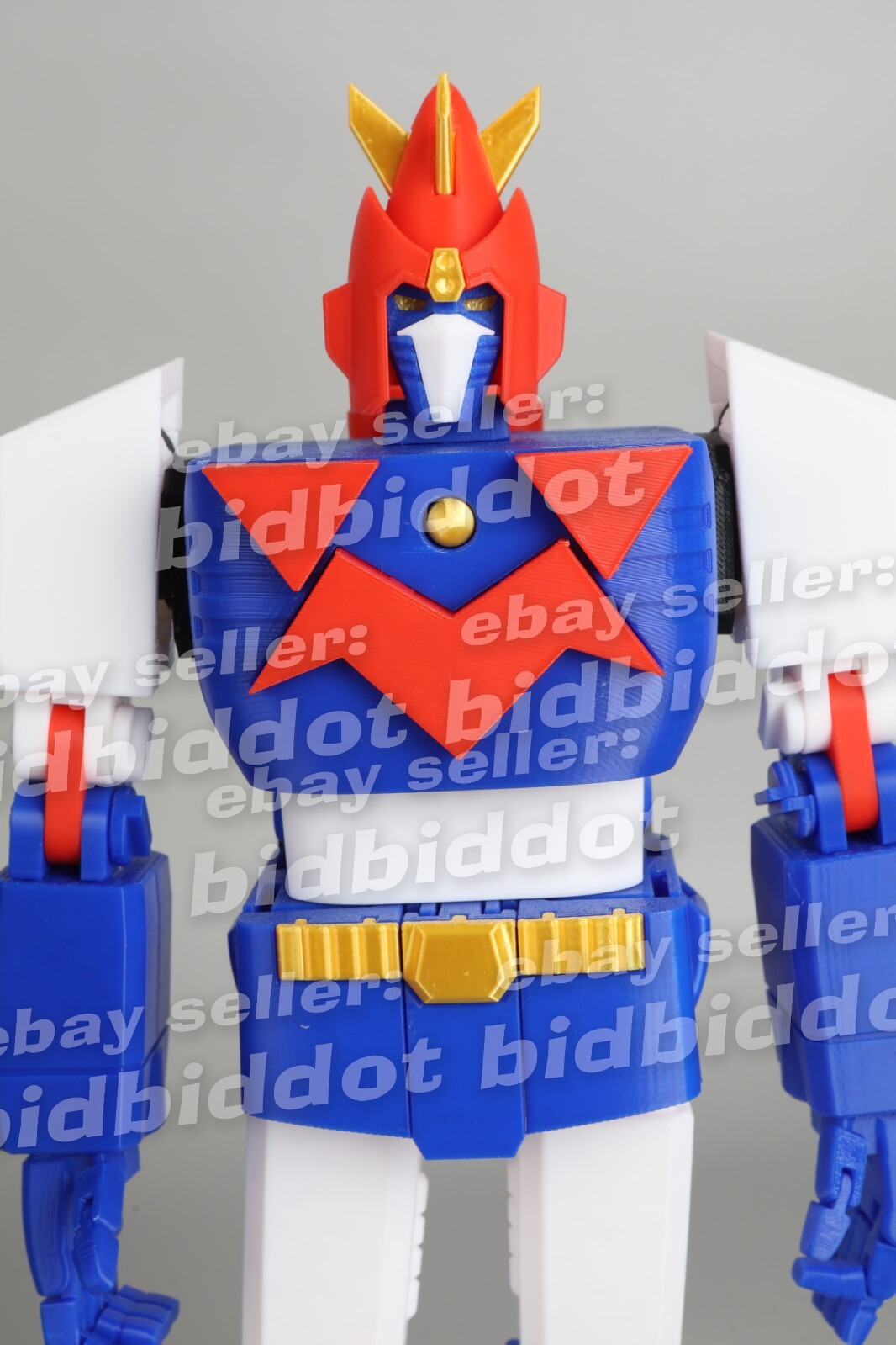 Custom Voltes V DX 14" 3D Print jumbo Figure SRW Super Robot poseable ...