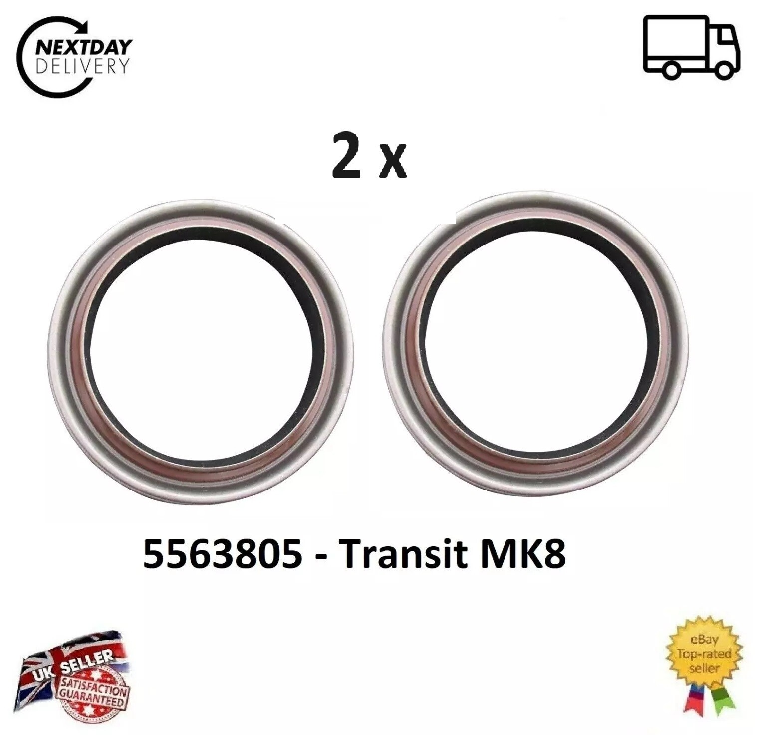 FORD TRANSIT MK8 Rear Axle Wheel Bearing Seal 5563805 NEW PAIR X 2 FREE ...
