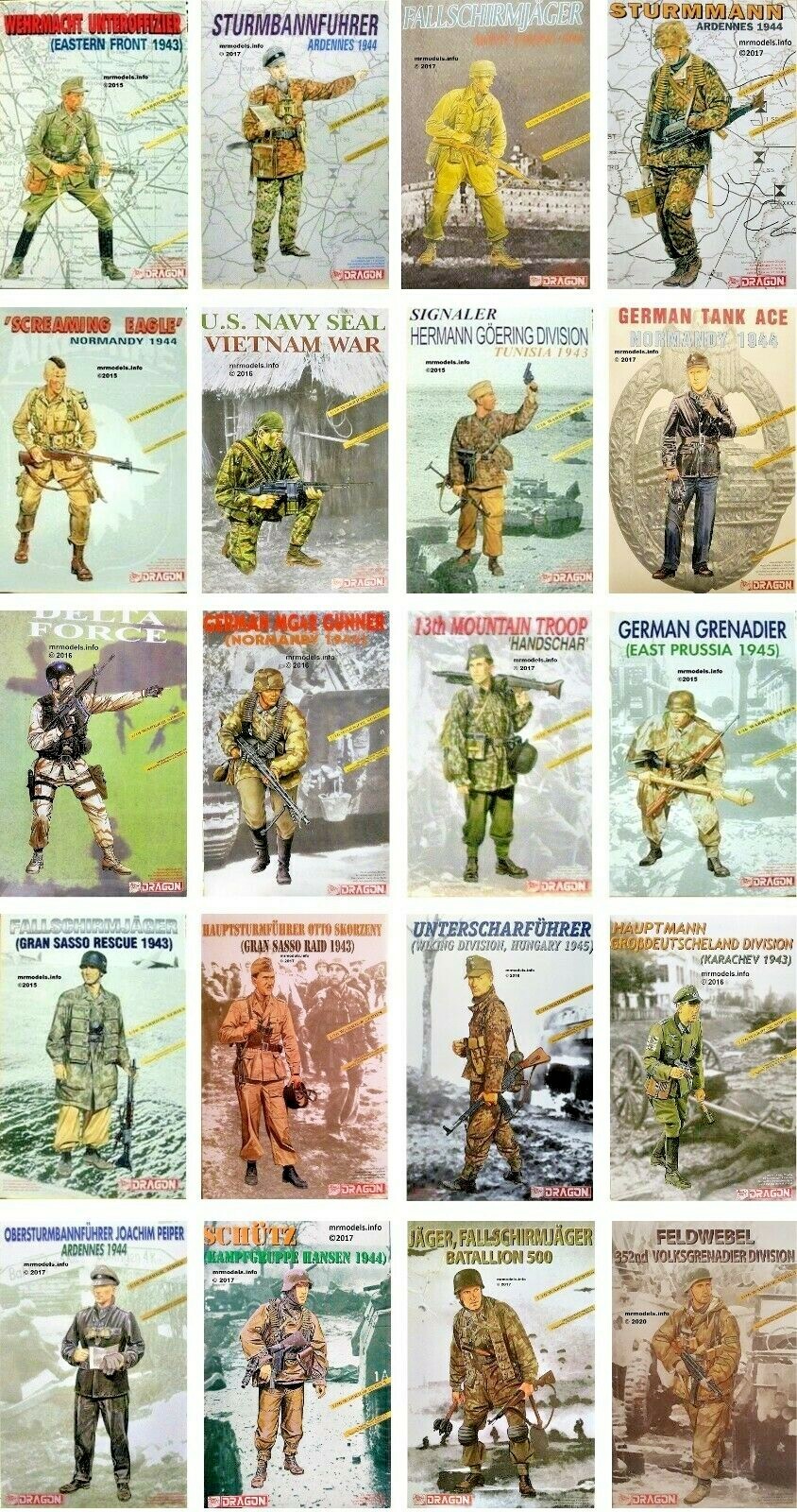 Dragon 1/16 Military Figure New Plastic Model Kit Figures 1 16 Mr ...