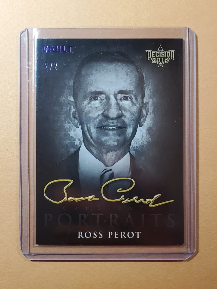 2016 Decision Ross Perot Candidate Portraits 2/2 PURPLE VAULT stamped ...