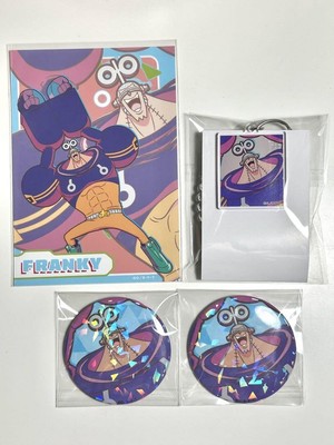 One Piece Franky 2025 OIOI Business Trip Store 4-Piece Badge & Keychain Set | eBay