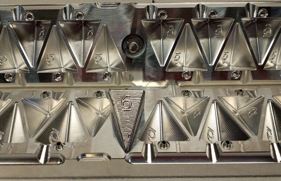 6 oz Pyramid Sinker Production Mold ( 14 cavity ) Aluminum CNC | eBay