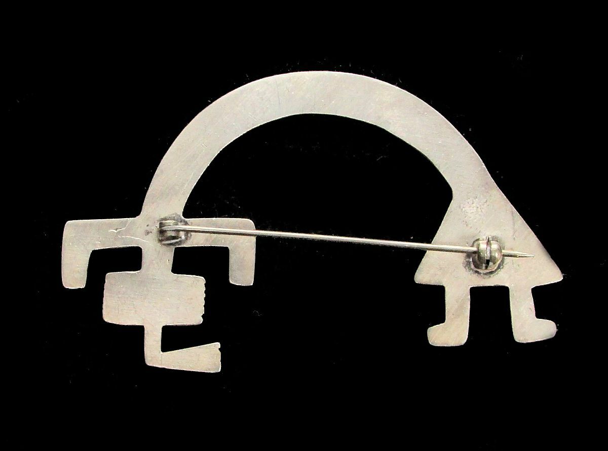 WHIMSICAL NAVAJO STERLING SILVER RAINBOW YEI GOD DEITY OF THE NAVAJO ...