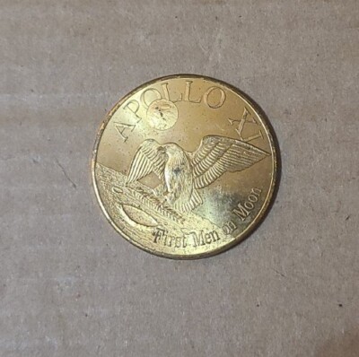 Apollo XI First Men on the Moon Apollo XII Second Lunar Landing Coin ...