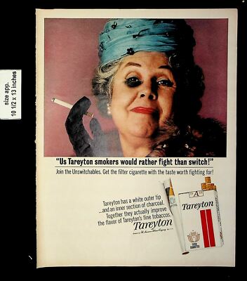 1965 Tareyton Cigarettes Smokers Vintage Print Ad 19131 | eBay